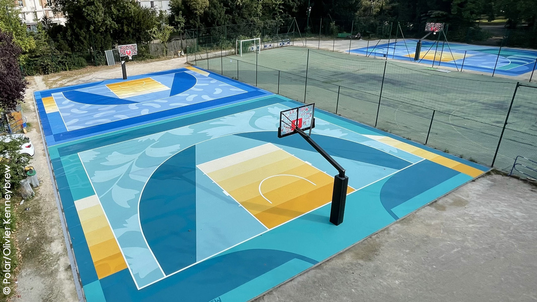 15 terrains de basket 3x3 rénovés à Paris