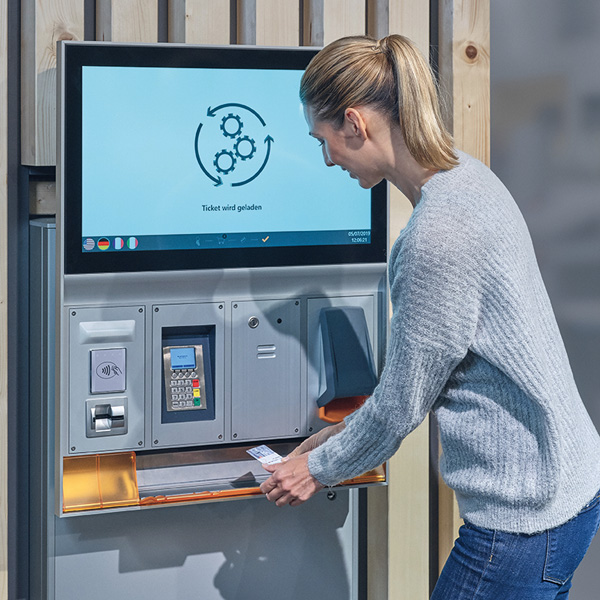 Automate de vente et de retrait - Axess TICKET KIOSK 600 - Piscines ...