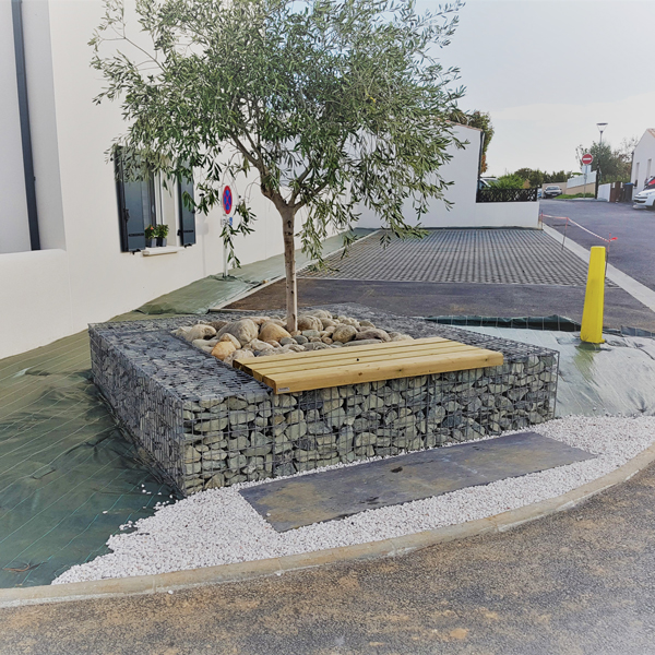 Entourage d'arbre - ID GABION - Mobilier urbain et Eclairage