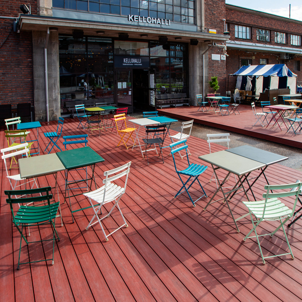 LAME DE TERRASSE - UPM PROFI PIAZZA PRO EN ROUGE PADOUK - Lames de terrasse