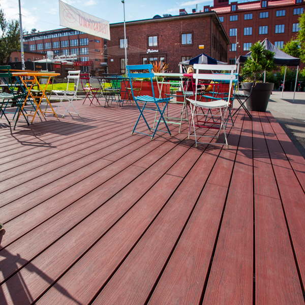 LAME DE TERRASSE - UPM PROFI PIAZZA PRO EN ROUGE PADOUK - Sols et ...